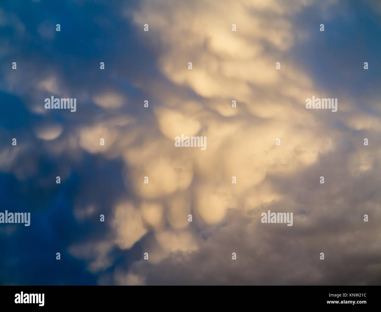 Bizarre clouds on the sky after storm Stock Photo - Alamy