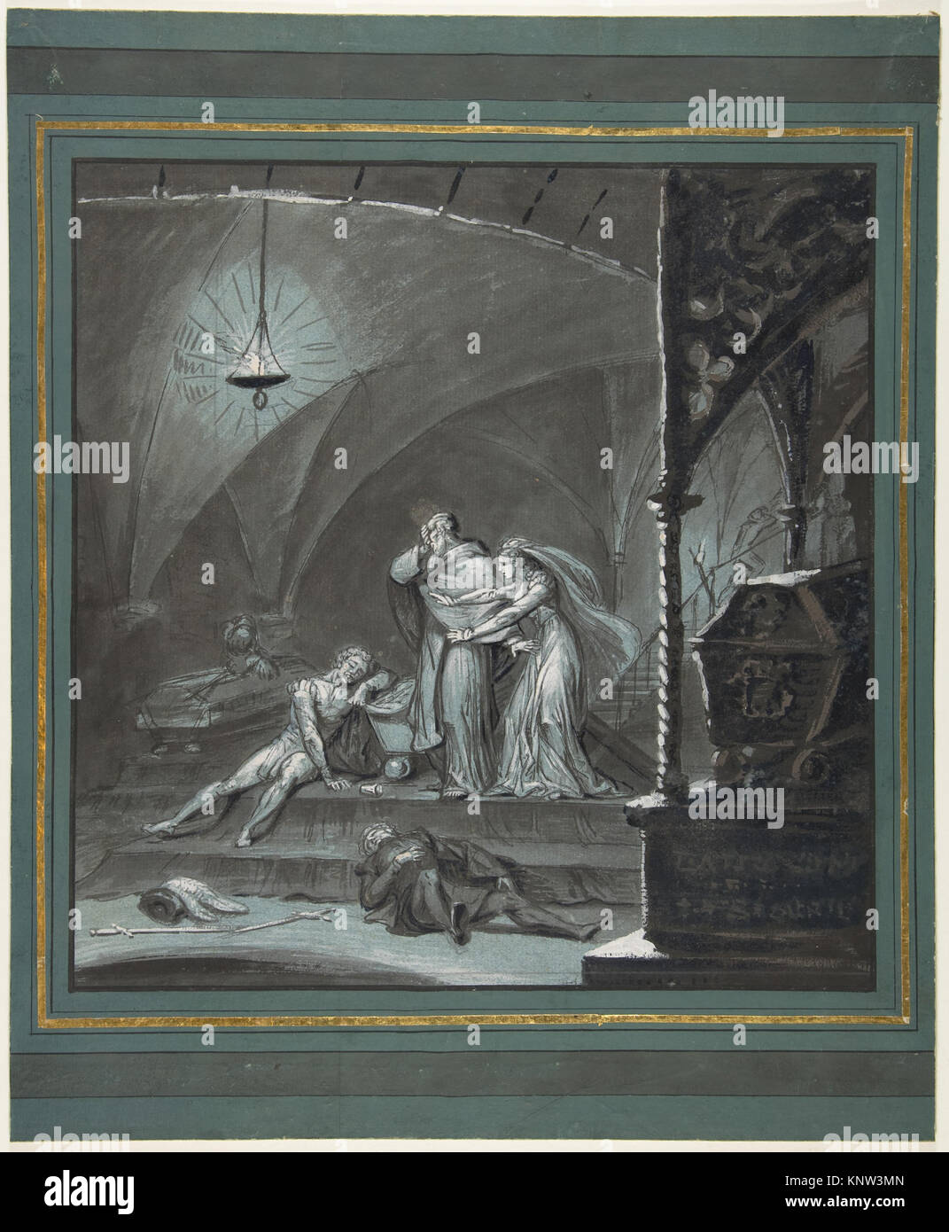 This artwork depicts a scene from Shakespeare's 'Romeo and Juliet' (Act ...