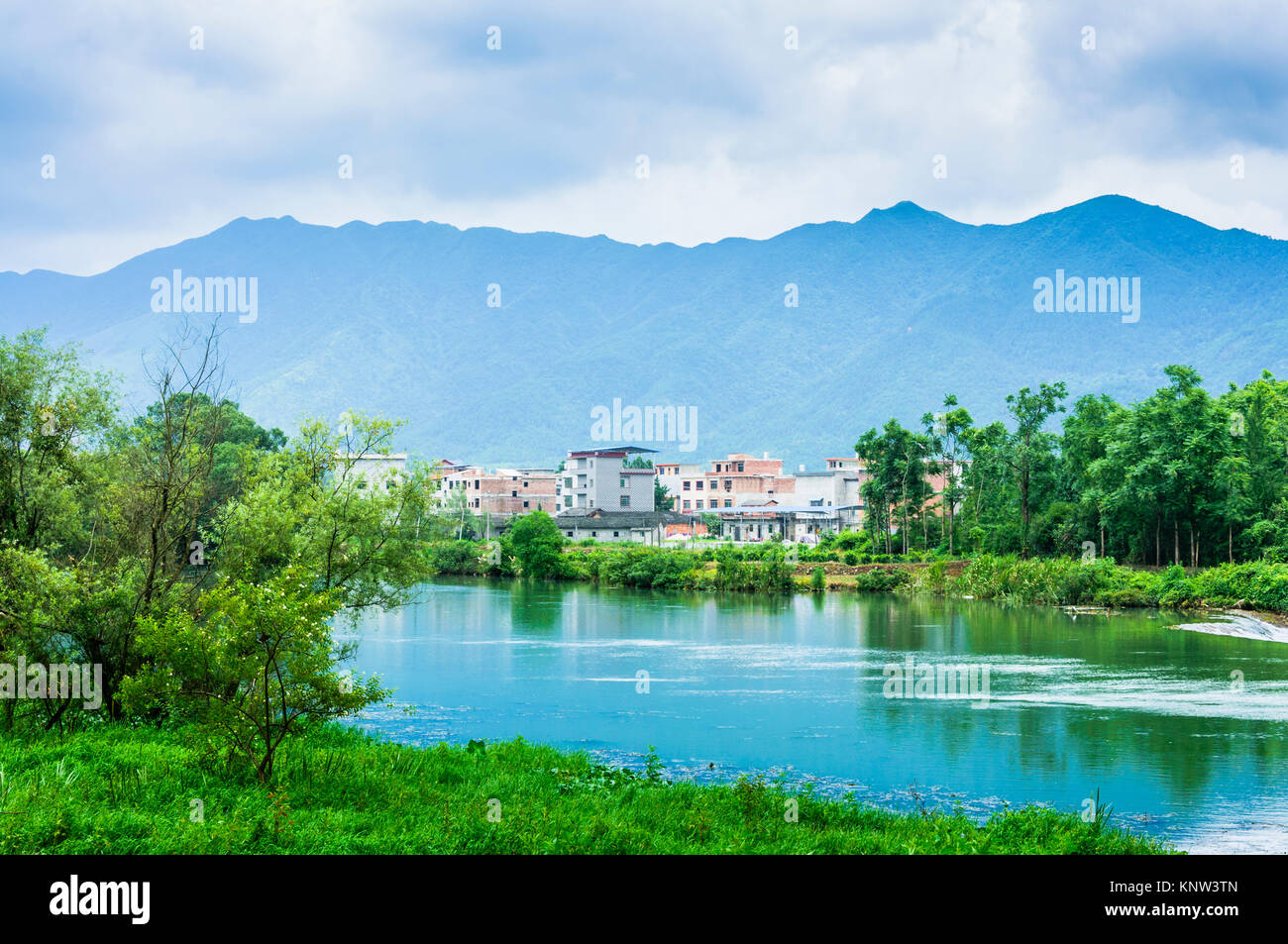 Beautiful rural scenery in summer Stock Photo - Alamy