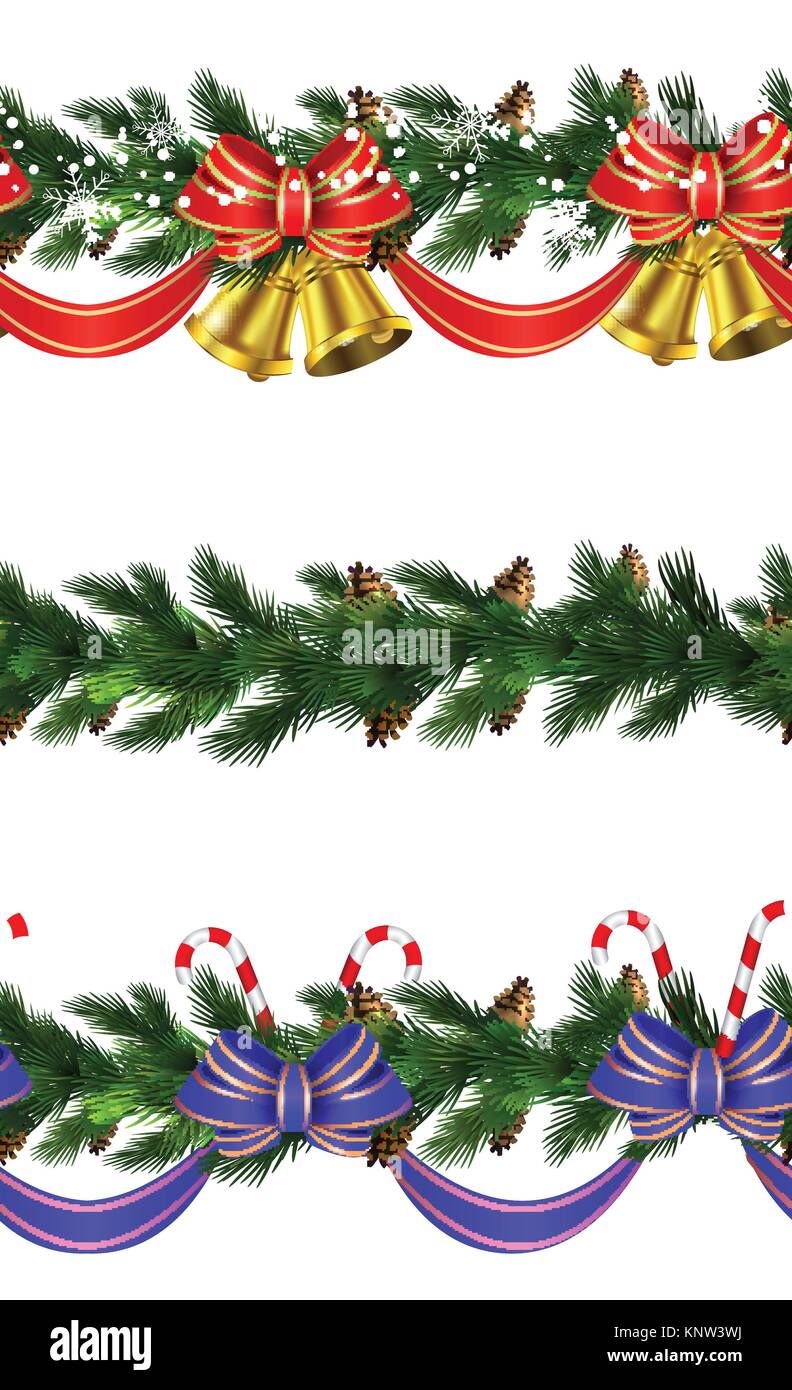 Vector Christmas Border Stock Vector Image & Art - Alamy