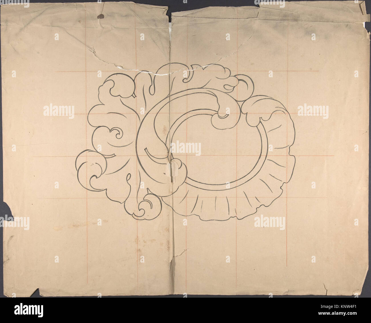 Decorative cartouche illustration featuring classical design motifs ...