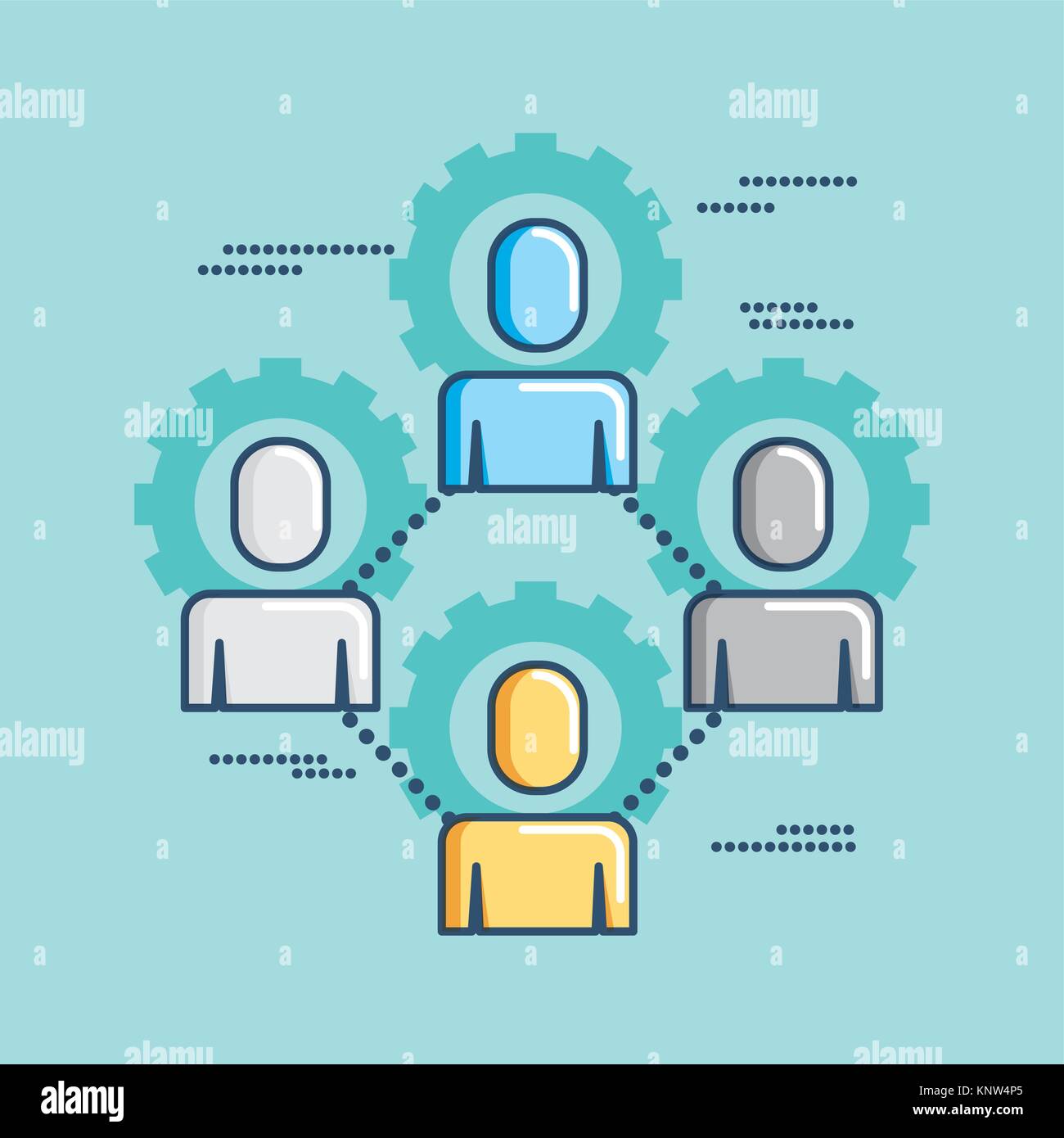 people line work group team union community Stock Vector Image & Art ...