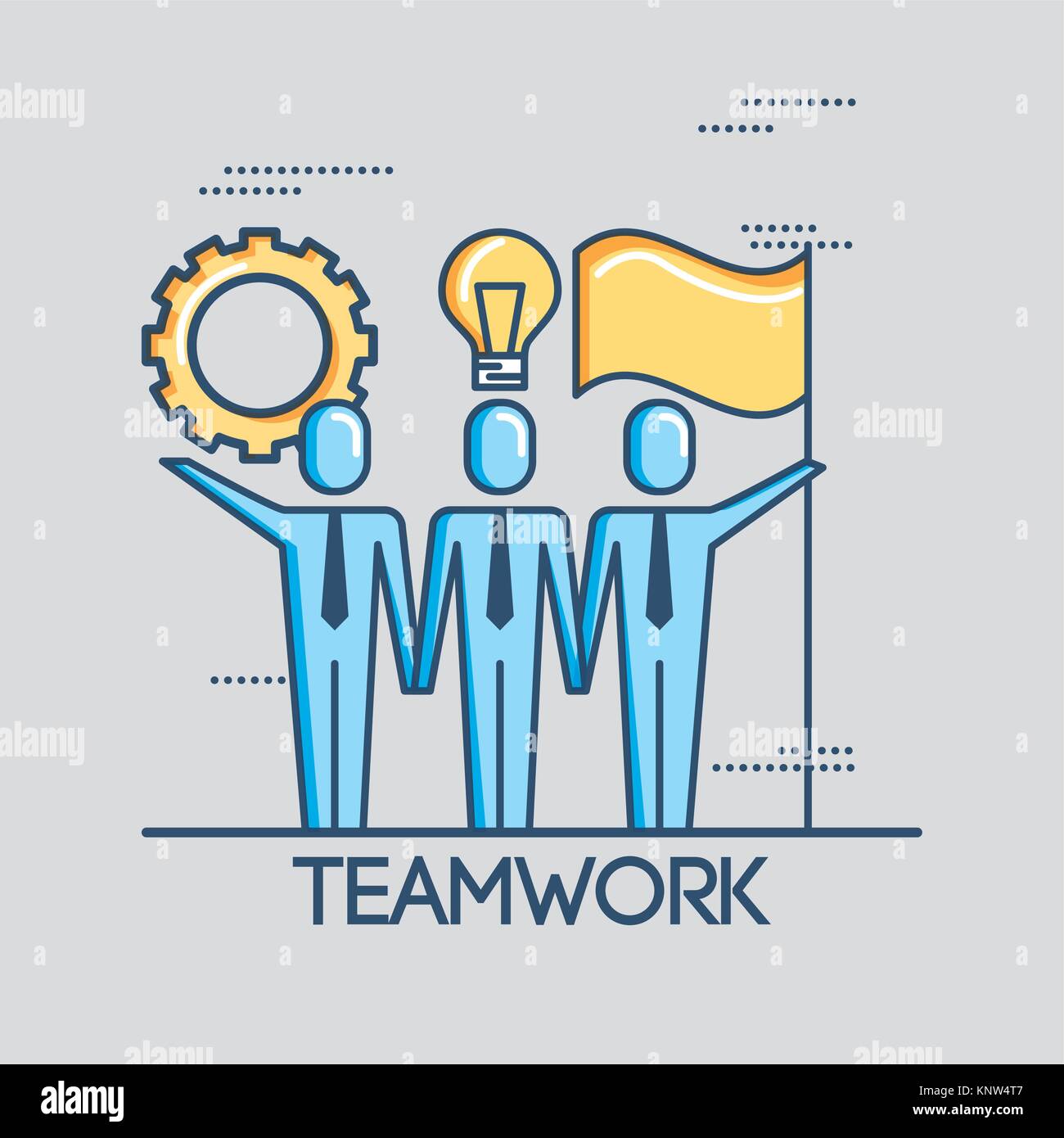 people business teamwork creativity cooperation success Stock Vector ...