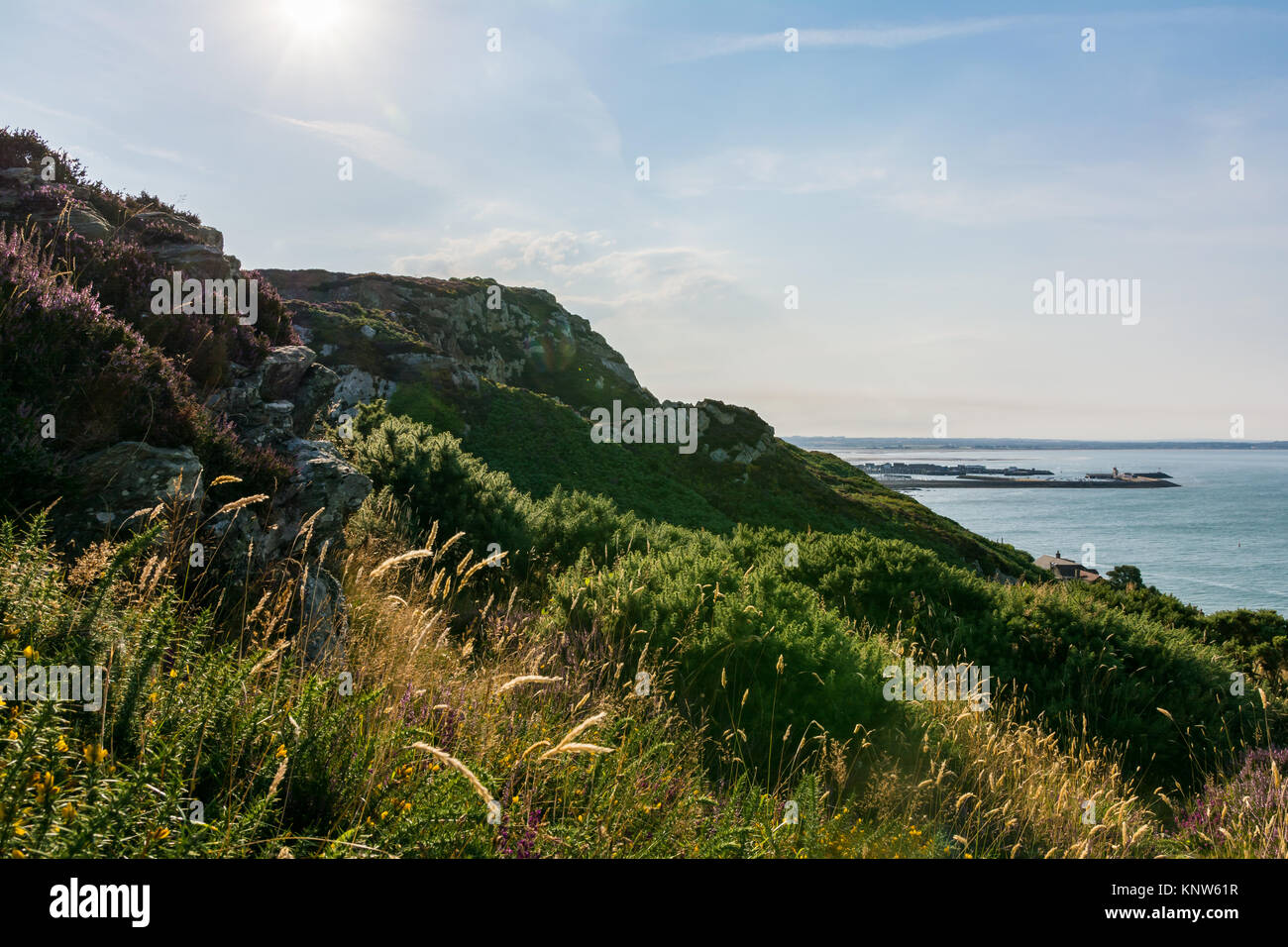 Howth Harbor Daytime Landscape Cliffside Nature Ireland Stock Photo - Alamy