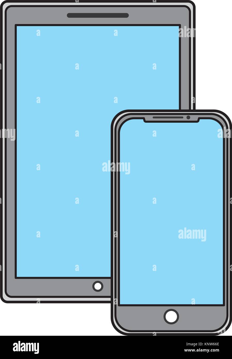 technology devices screen wireless template Stock Vector Image & Art ...