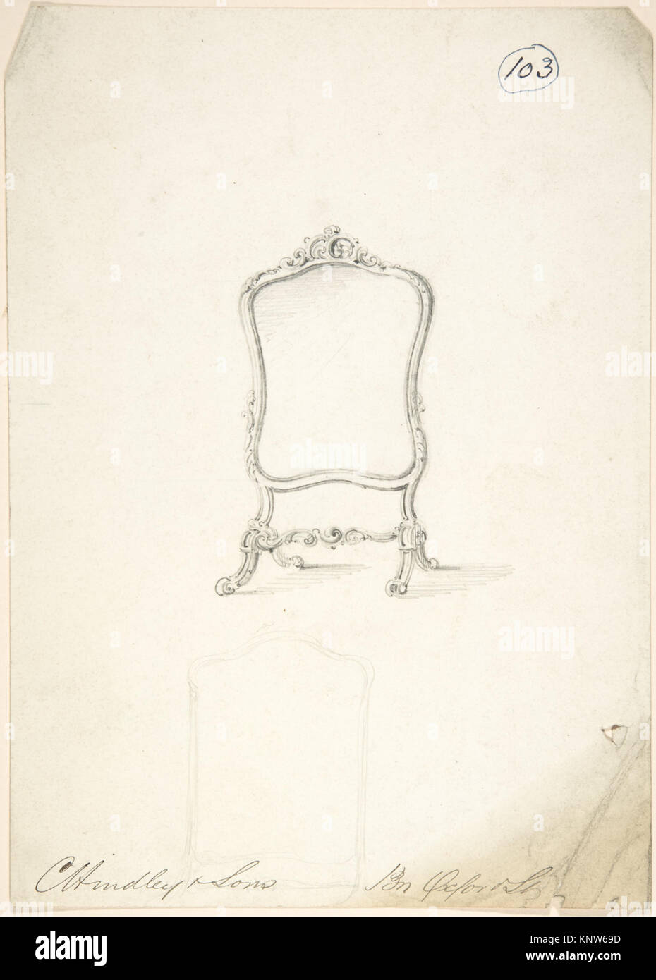 Design for a Standing Frame MET DP804457 367335 Stock Photo - Alamy