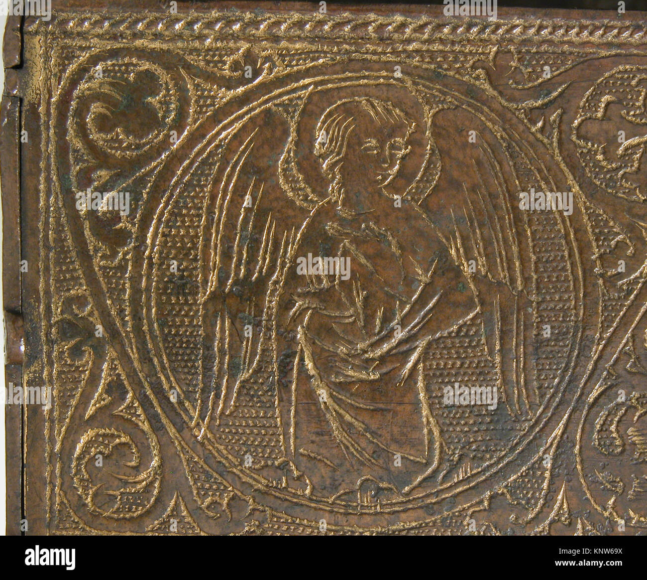 Decorative chasse reliquary featuring metalwork and sculptural details ...