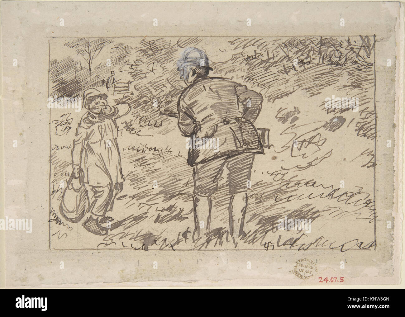 An illustration titled 'A Reproof' from the MET collection, showing a ...