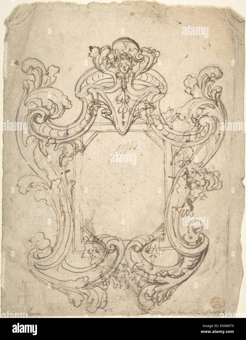 Design for a Cartouche (recto); Design for a Cartouche (verso) MET ...