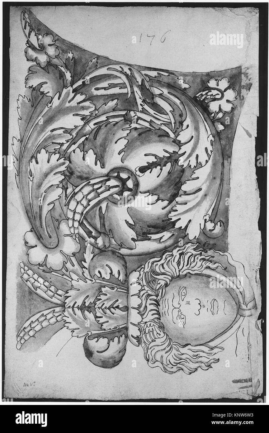 Illustration of the Arch of Septimius Severus showing the front panel ...