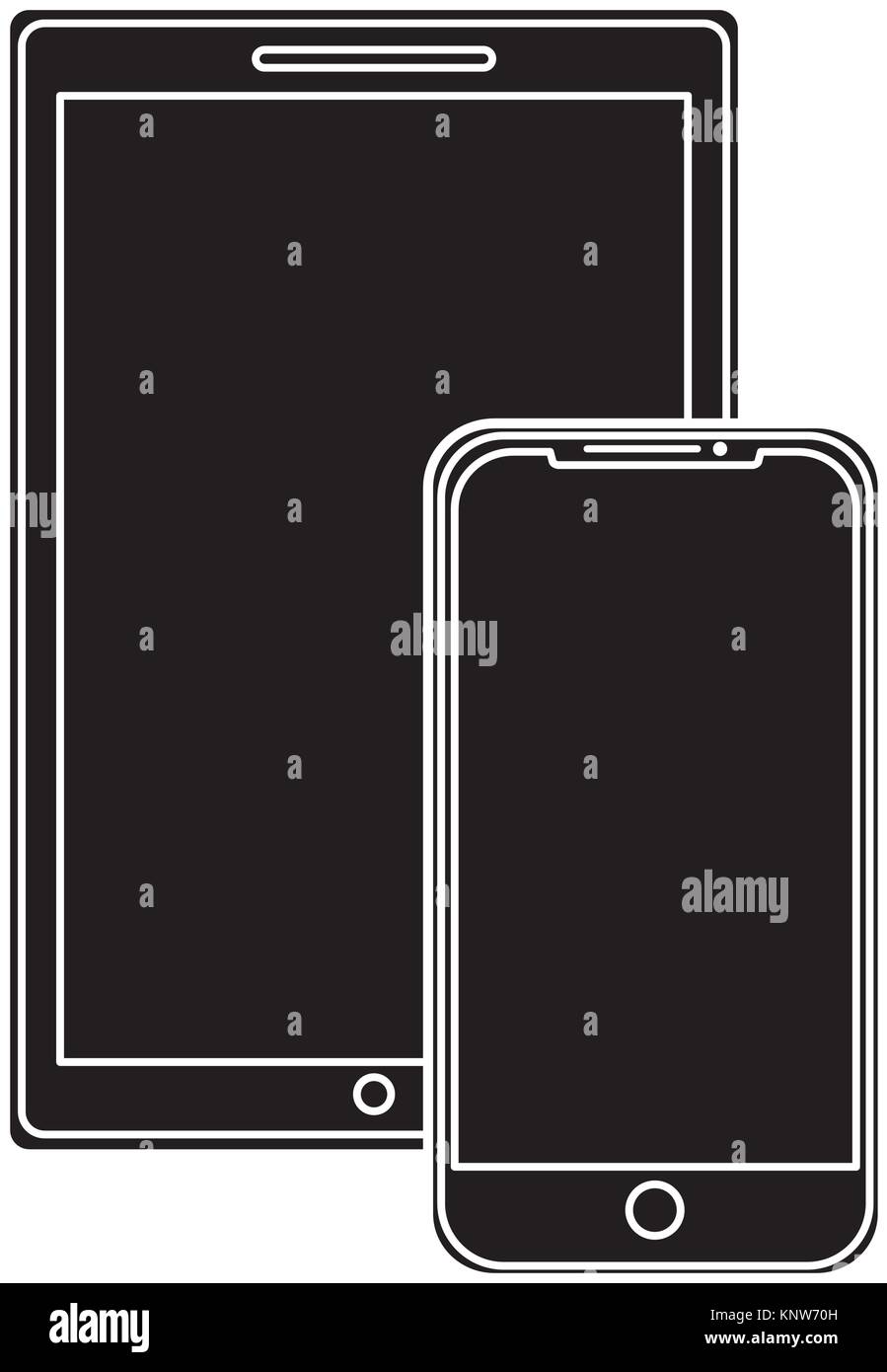 technology devices screen wireless template Stock Vector Image & Art ...