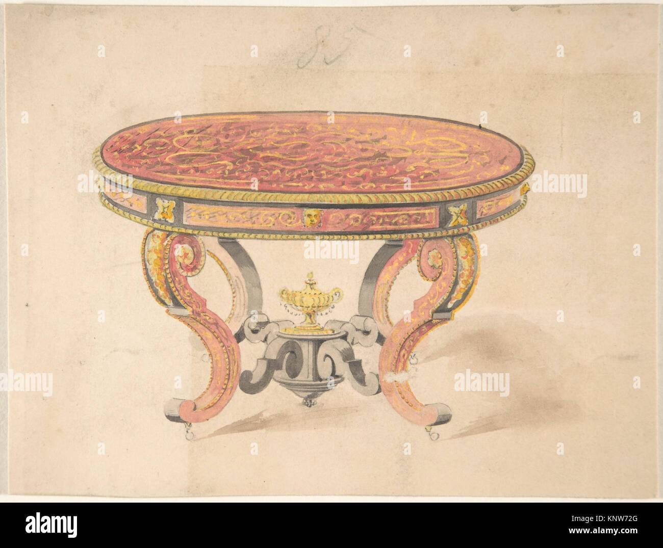 Design for a Round Renaissance Style Table MET DP806525 386596 Stock ...