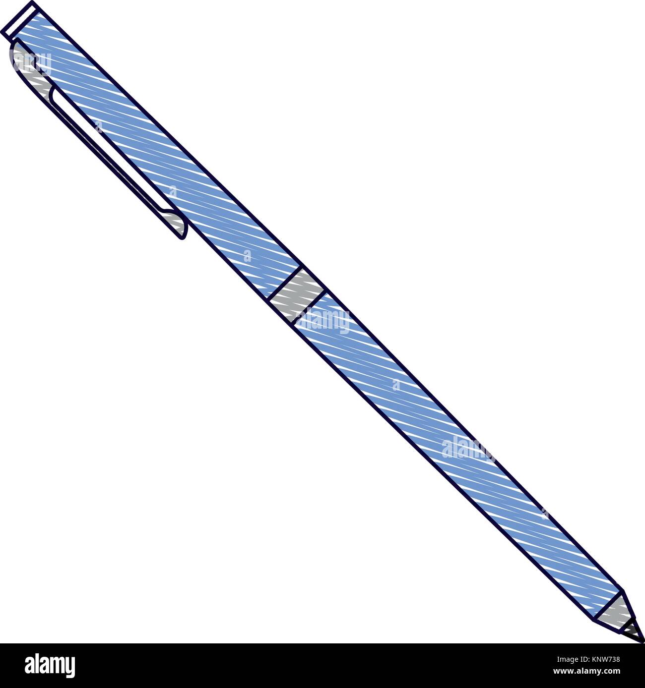 classic ballpoint pen write supply office object Stock Vector Image ...