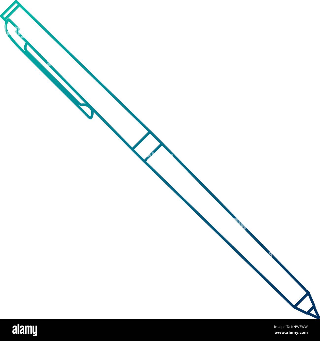 classic ballpoint pen write supply office object Stock Vector Image ...