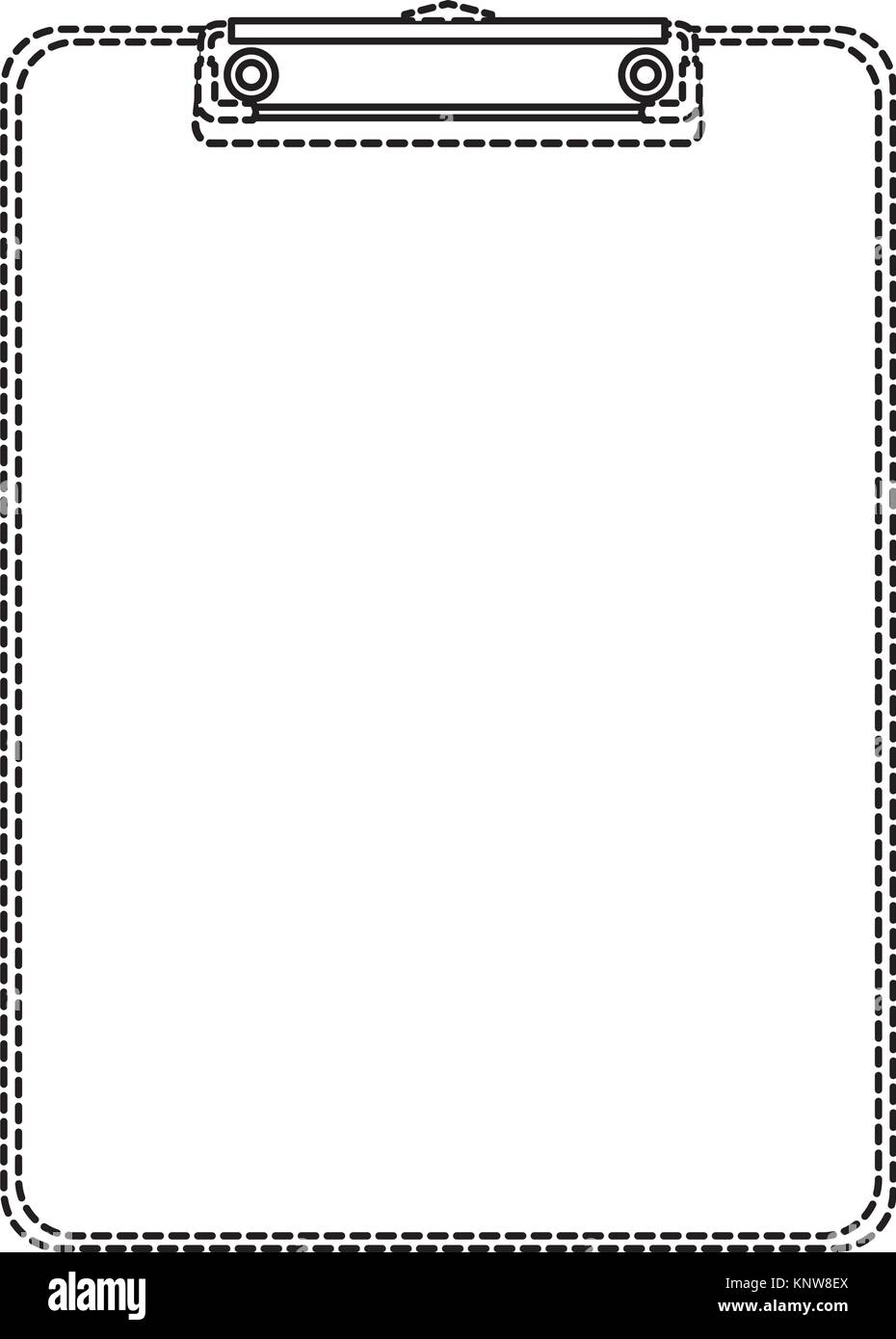 office clipboard clip stationery element blank icon Stock Vector Image ...