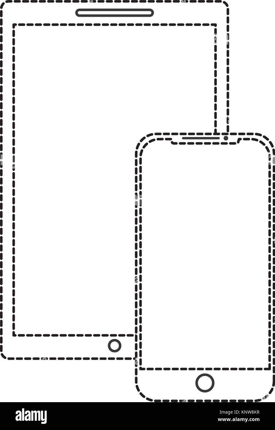 technology devices screen wireless template Stock Vector Image & Art ...