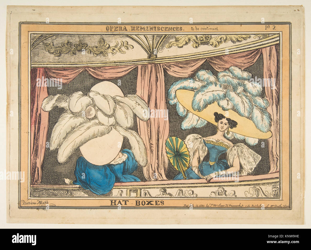 A 19th-century illustration from 'Hat Boxes, Opera Reminiscences, part ...