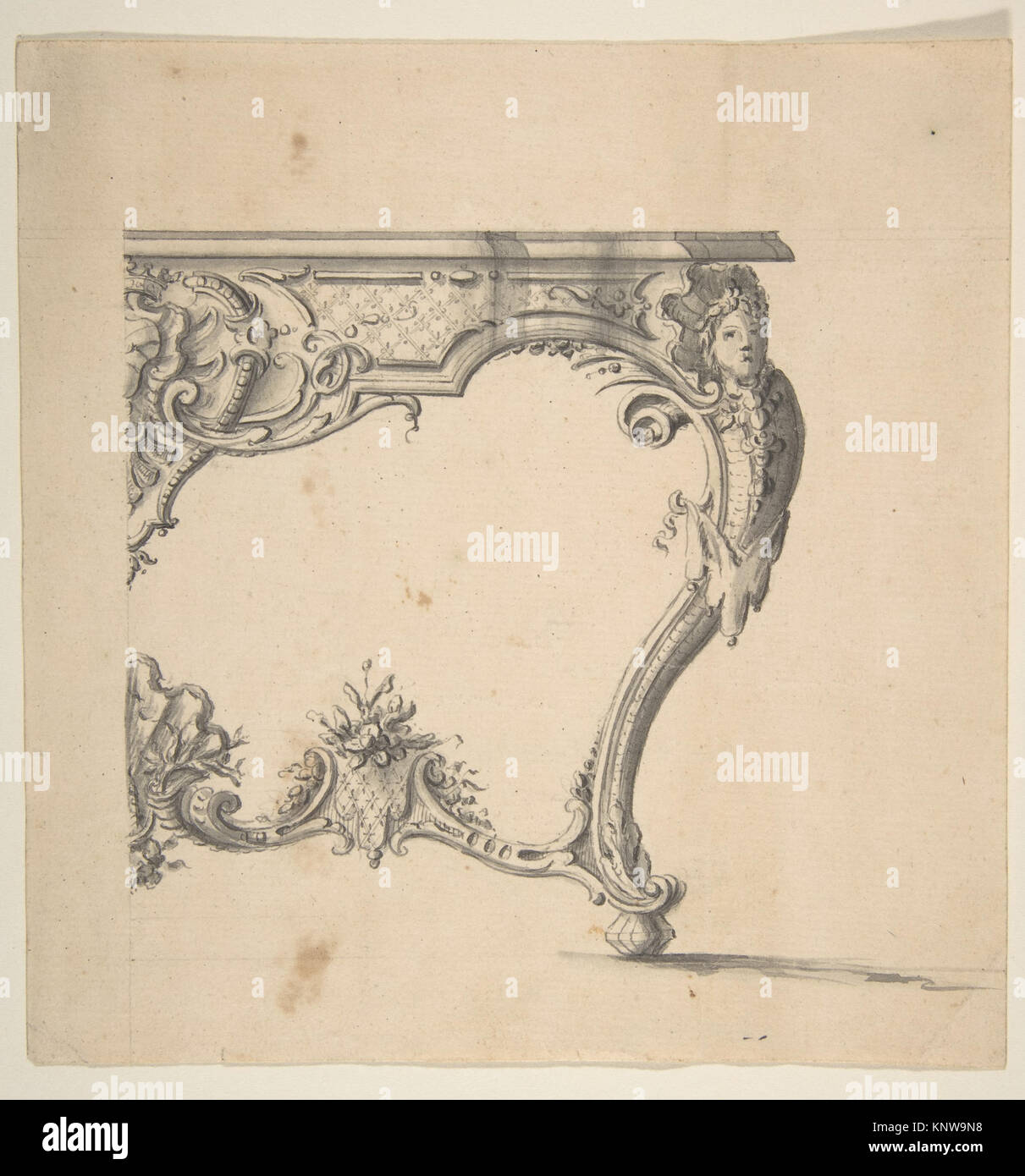 Illustration depicting a historical table design, highlighting form and ...