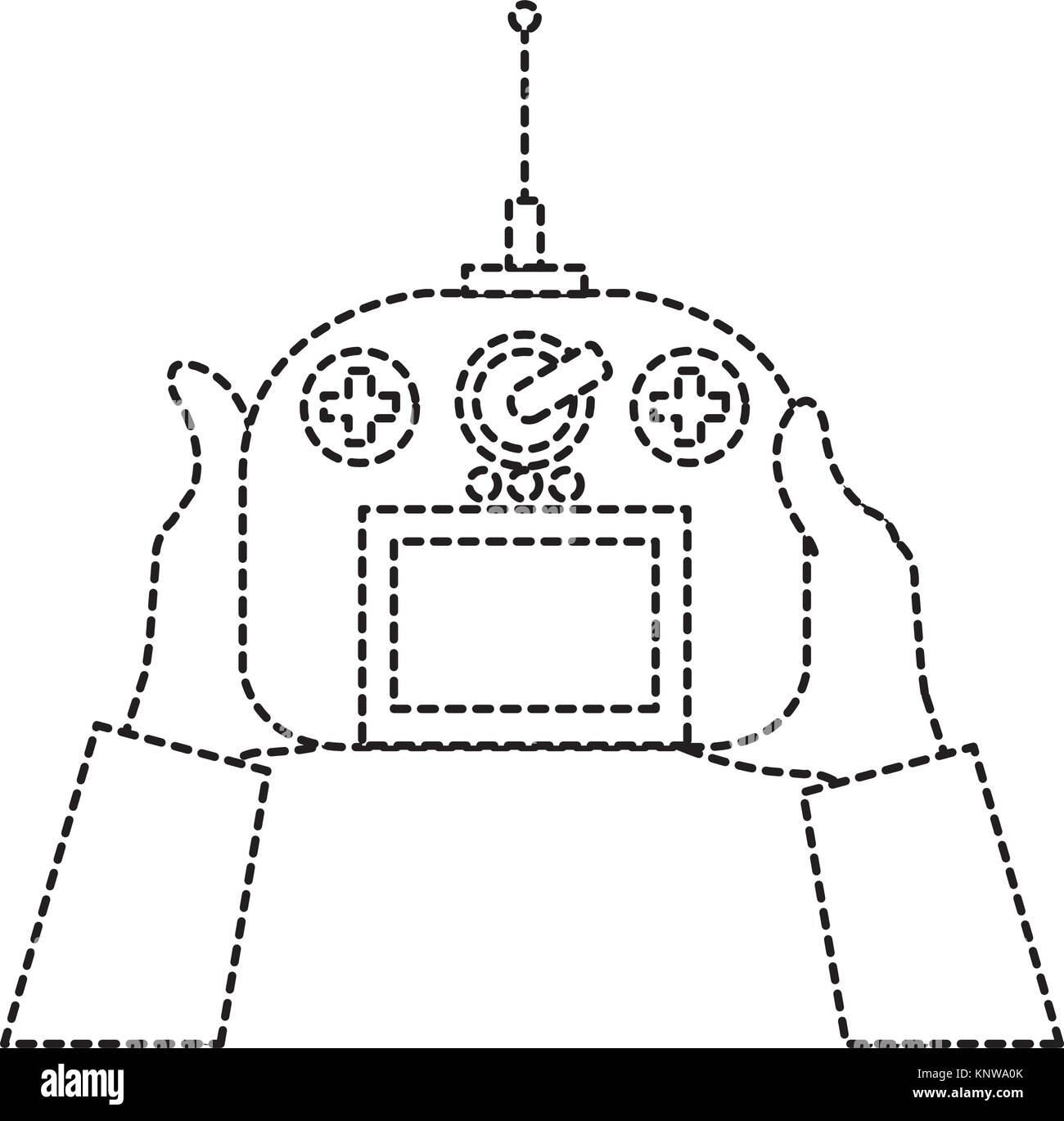 Hand using futuristic digital Stock Vector Images - Alamy