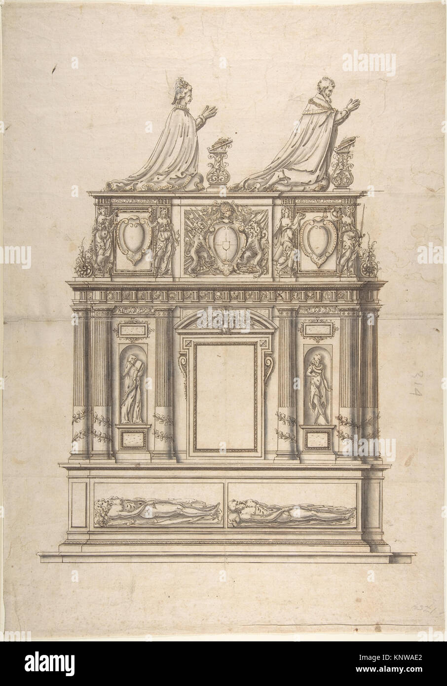 Design for a Double Tomb MET DP810718 362869 Stock Photo - Alamy