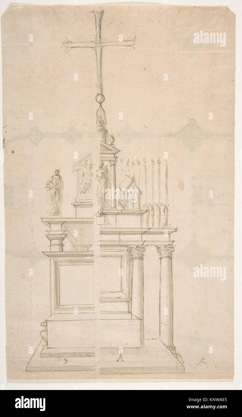 Elevation of a Main Altar with an Alternate Design MET DP810720 362870 ...