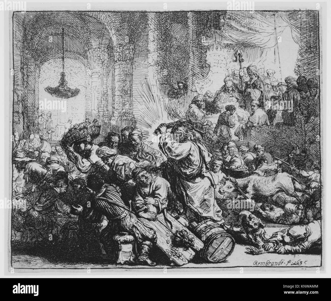 This iconic artwork depicts the moment when Christ drove the money ...