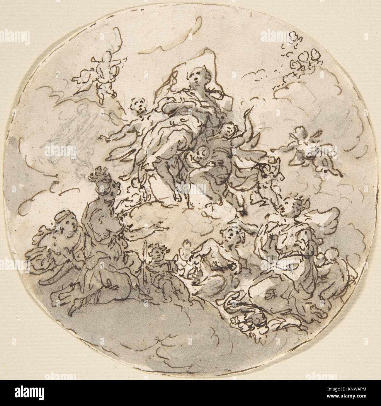 A Metropolitan Museum of Art drawing illustrating apotheosis, showing ...