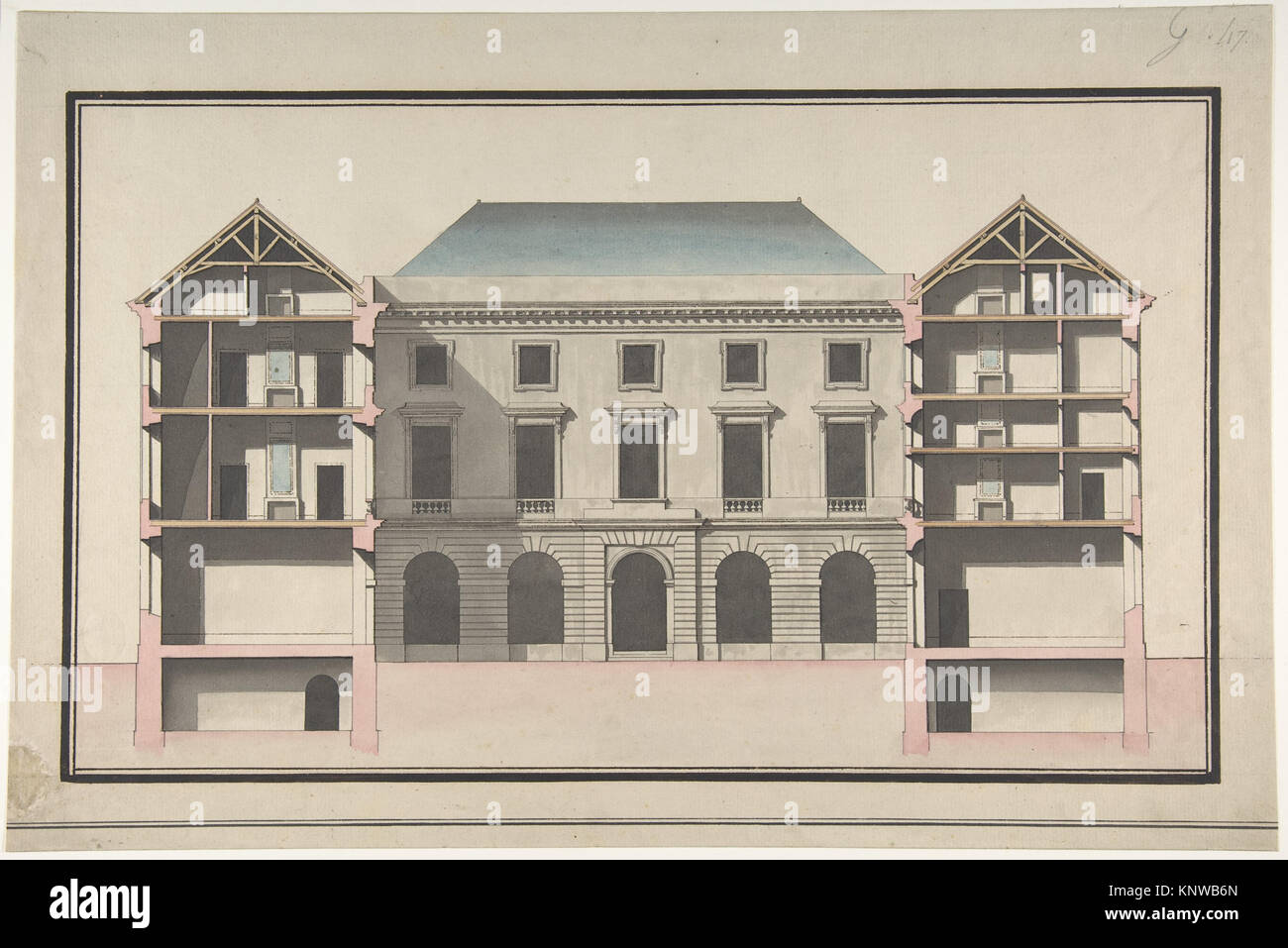 A historic design from the MET for the College de France showing the ...