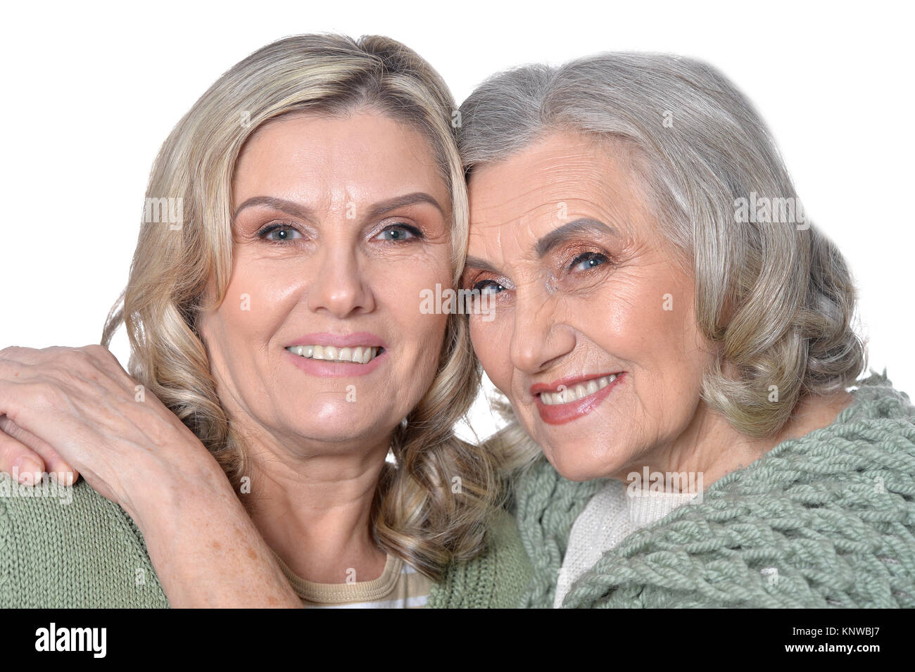 two smiling women Stock Photo - Alamy