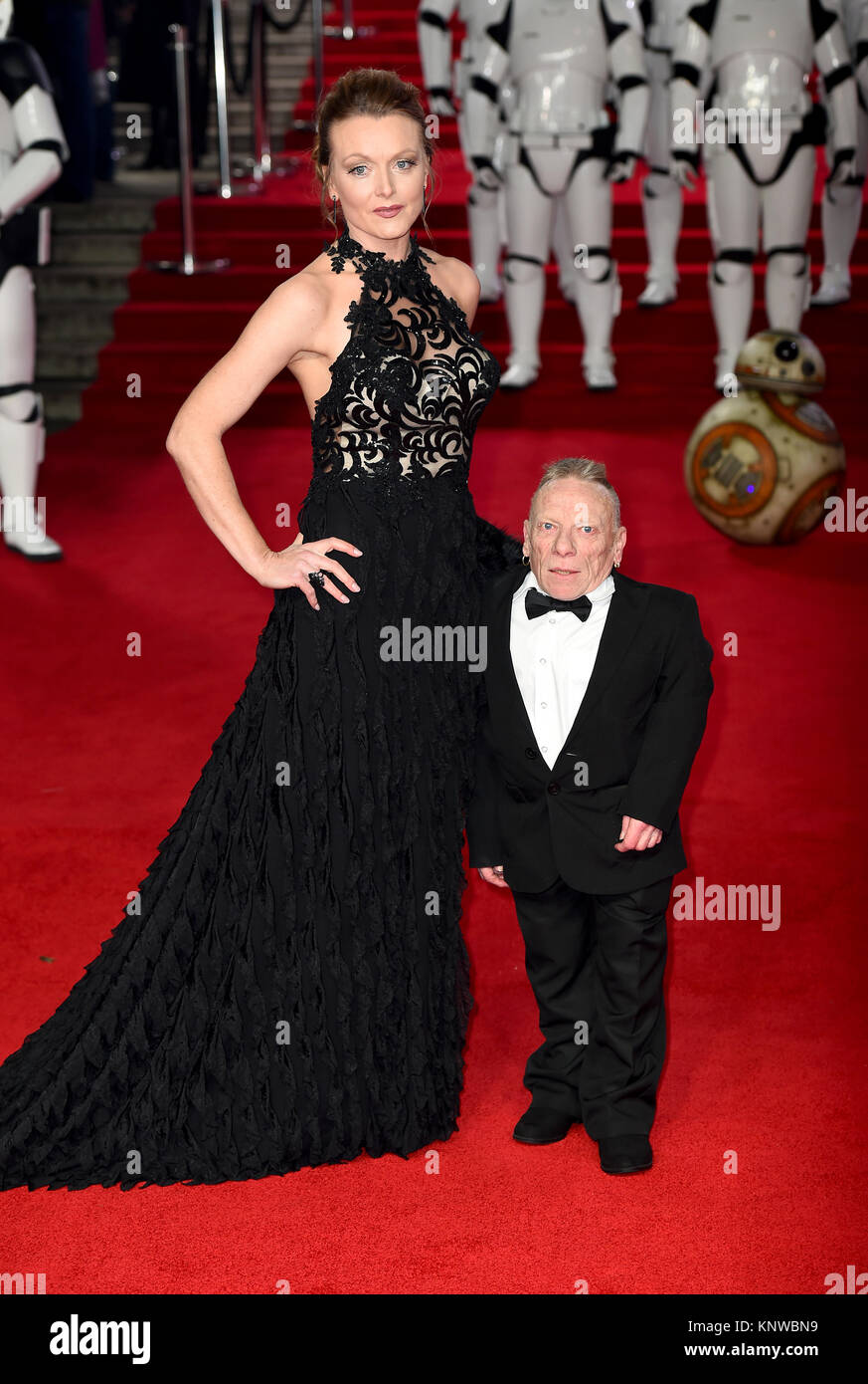 Jimmy Vee (right) and guest attending the european premiere of Star ...
