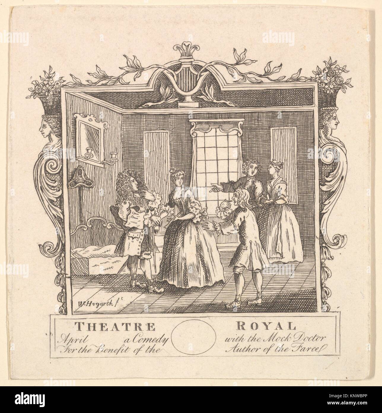 Ticket for Fielding´s The Mock Doctor. Artist: Formerly attributed to ...