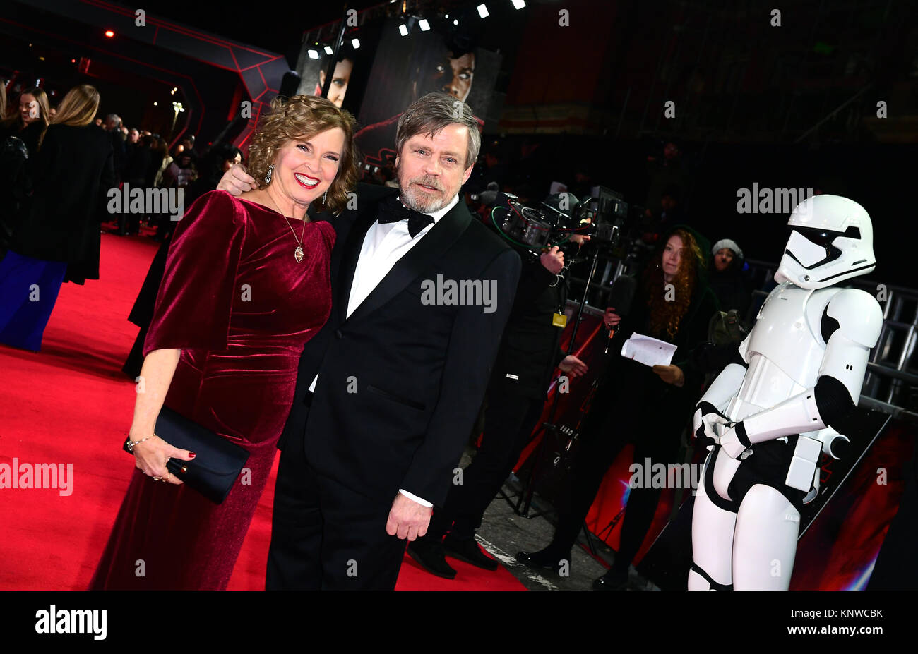 Marilou York and Mark Hamill attending the european premiere of Star ...