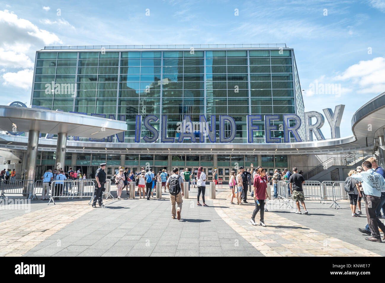 NEW YORK CITY - JULY 10: The Staten Island Ferry Whitehall Terminal in ...