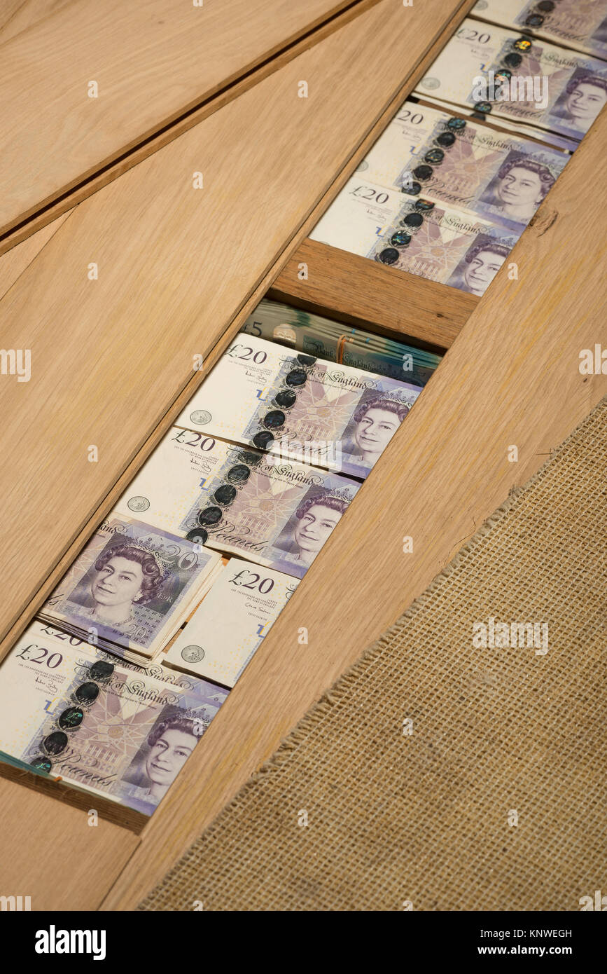 Money hidden under floorboards hi-res stock photography and images - Alamy