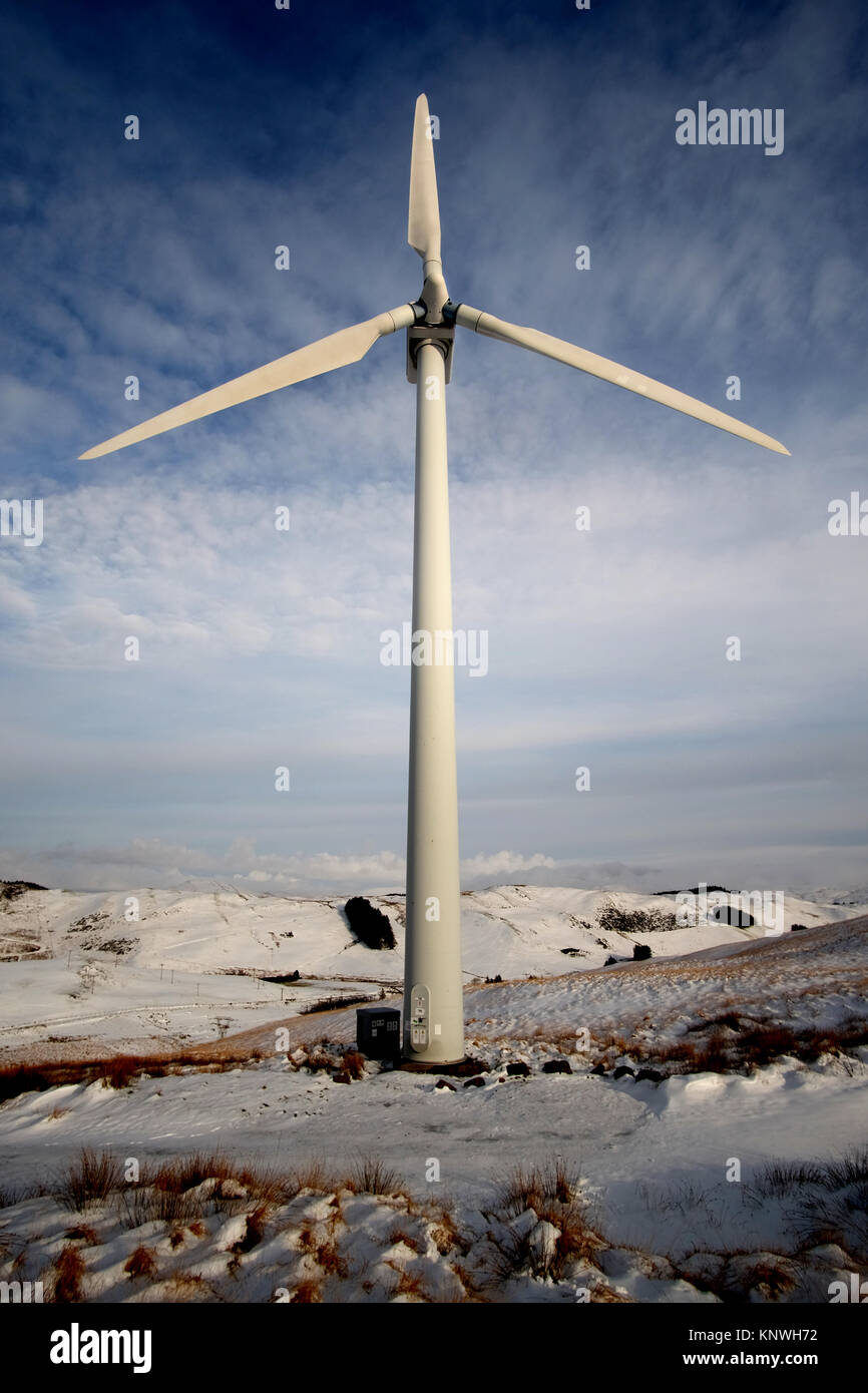 Bonus Turbines at Ventient energy's Nant yr Arian site Stock Photo - Alamy