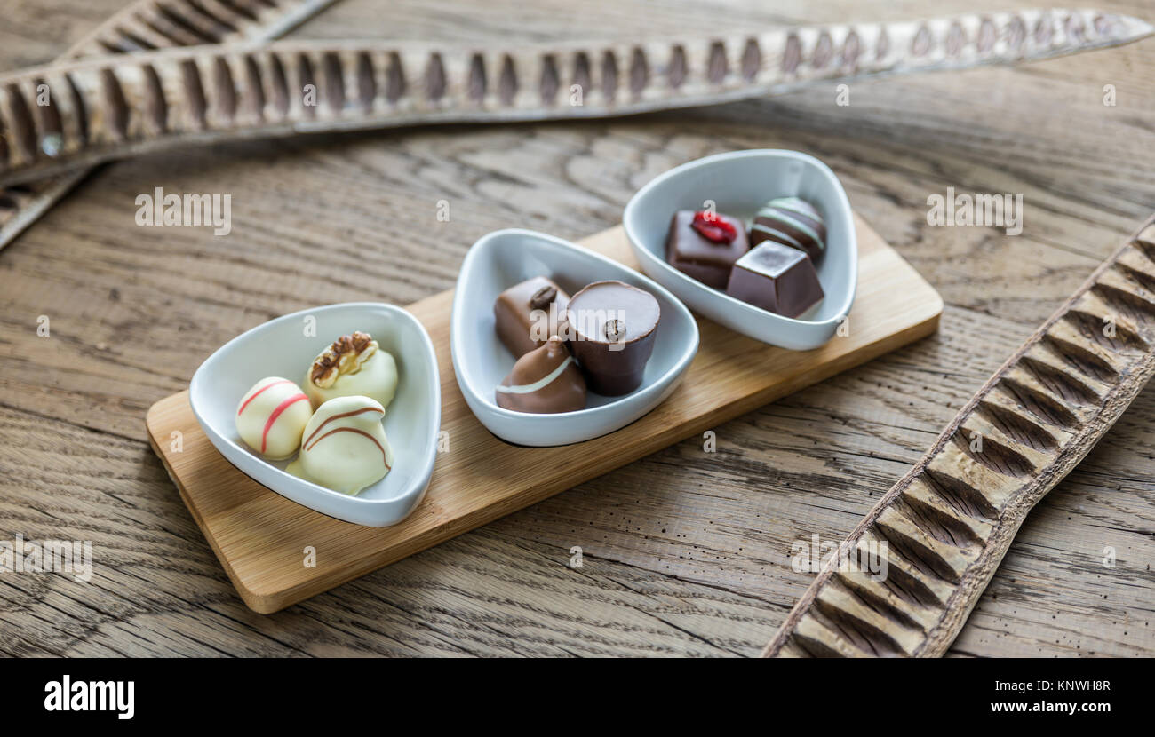 Swiss chocolate candies Stock Photo - Alamy