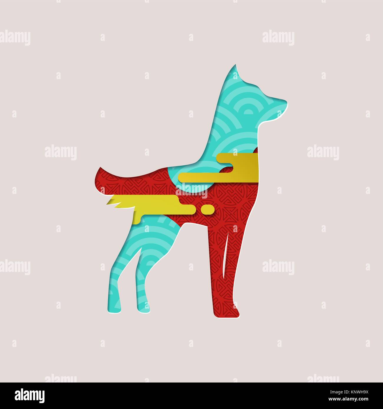 Chinese animal patterns Stock Vector Images - Alamy