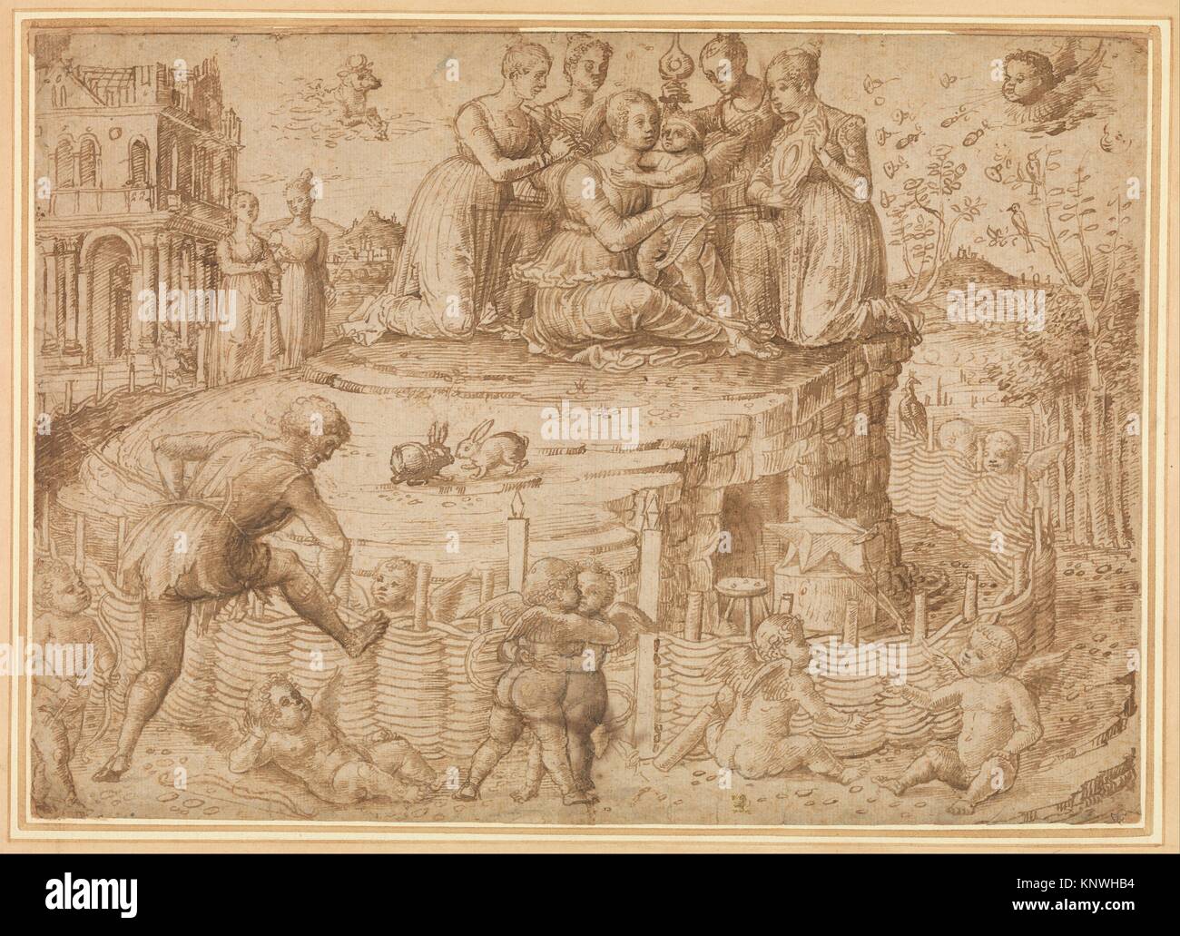 Venus and cupid drawing hi-res stock photography and images - Alamy