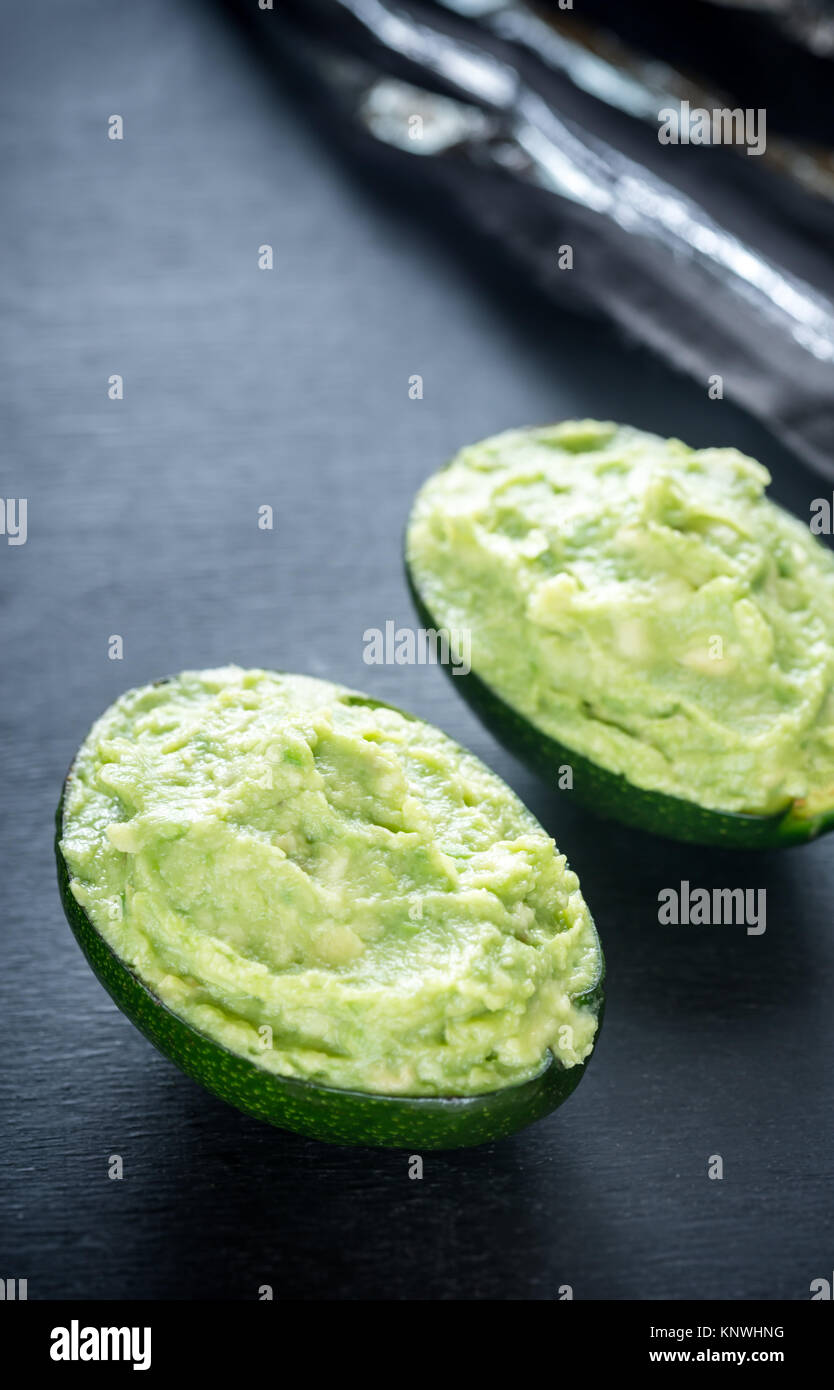 Guacamole dip in black hi-res stock photography and images - Alamy