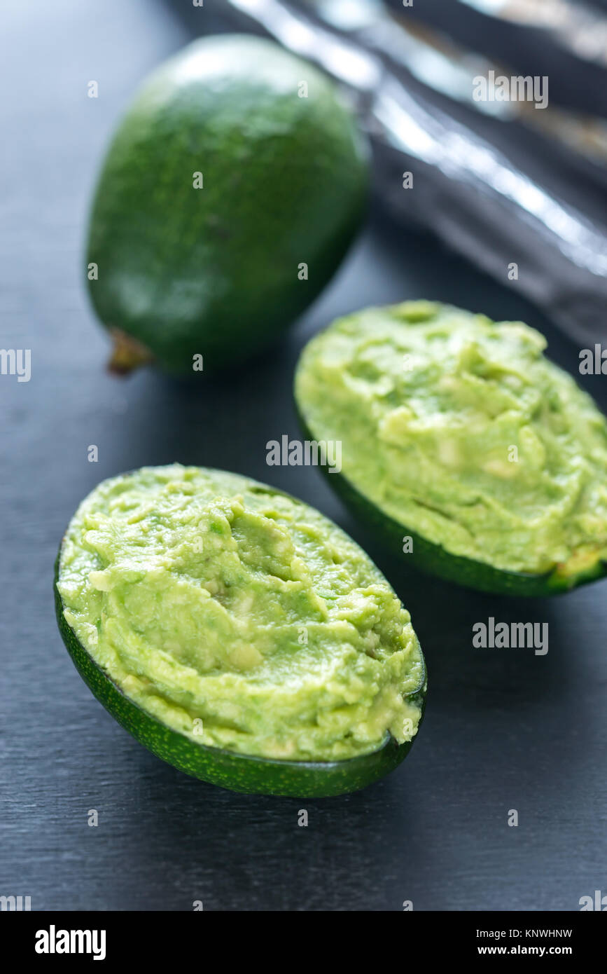 Guacamole dip in black hi-res stock photography and images - Alamy