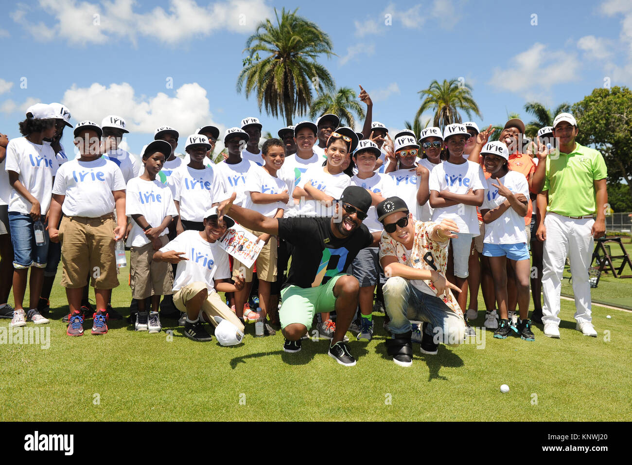 MIAMI BEACH FL - JUNE 18: DJ Irie and Austin Mahone attend the Inspire ...