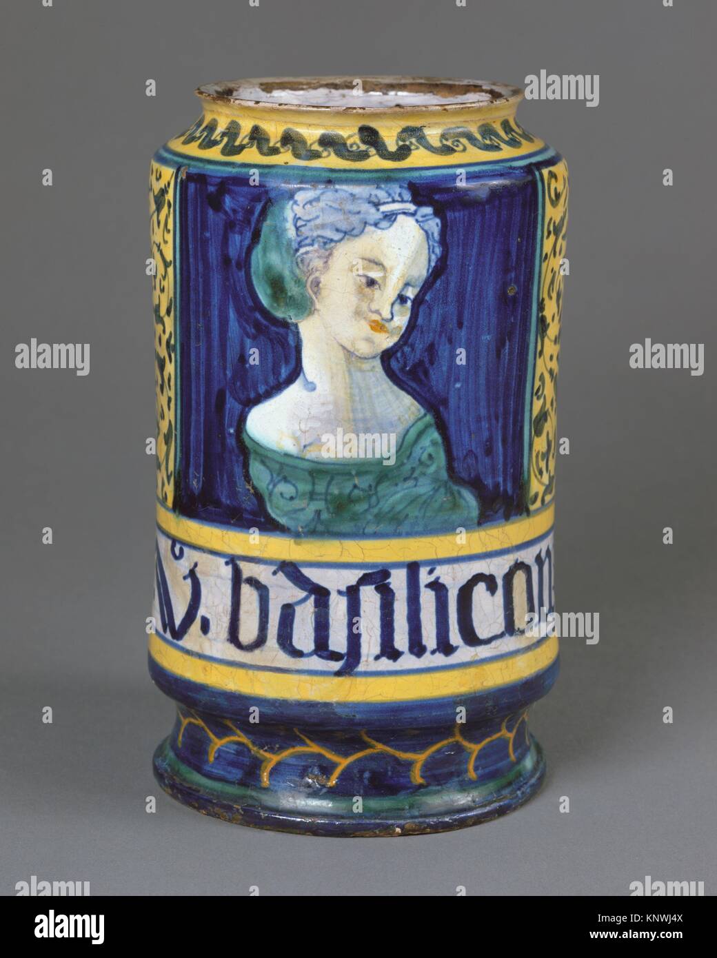 Apothecary jar (albarello). Date: ca. 1530-40; Culture: Italian ...