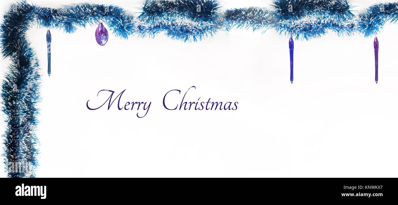 Christmas garland. Abstract isolated photo on white background Stock ...