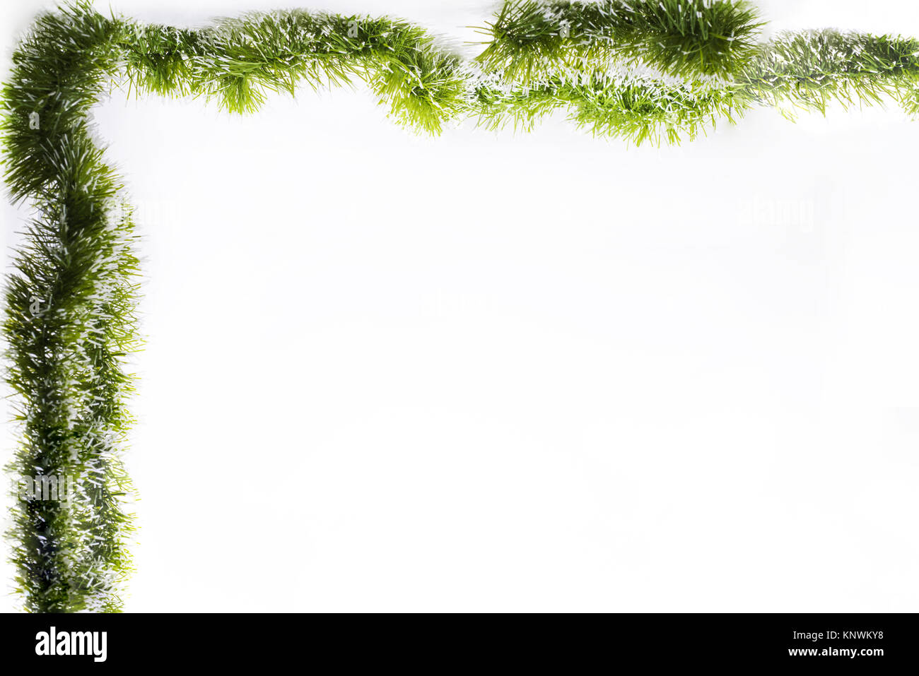 Christmas garland. Abstract isolated photo on white background Stock ...