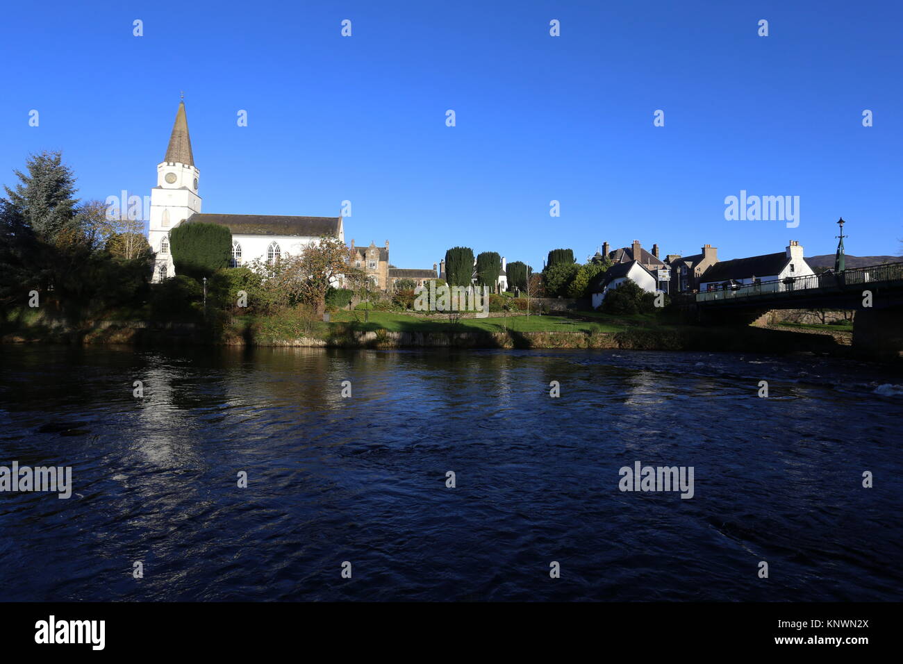 White church comrie hi-res stock photography and images - Alamy