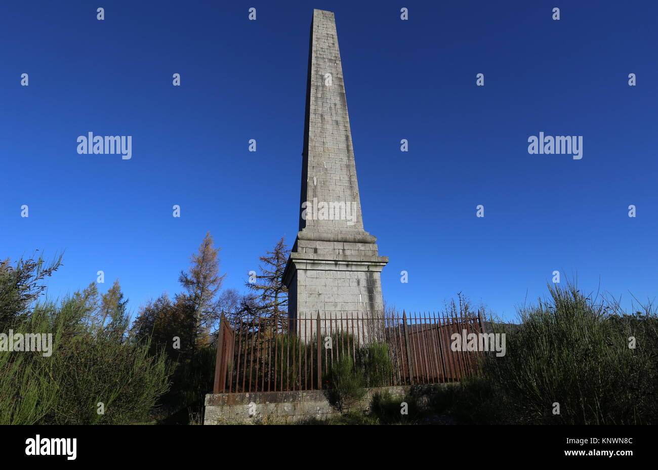 Lord Melville Monument near Comrie Scotland November 2017 Stock Photo ...