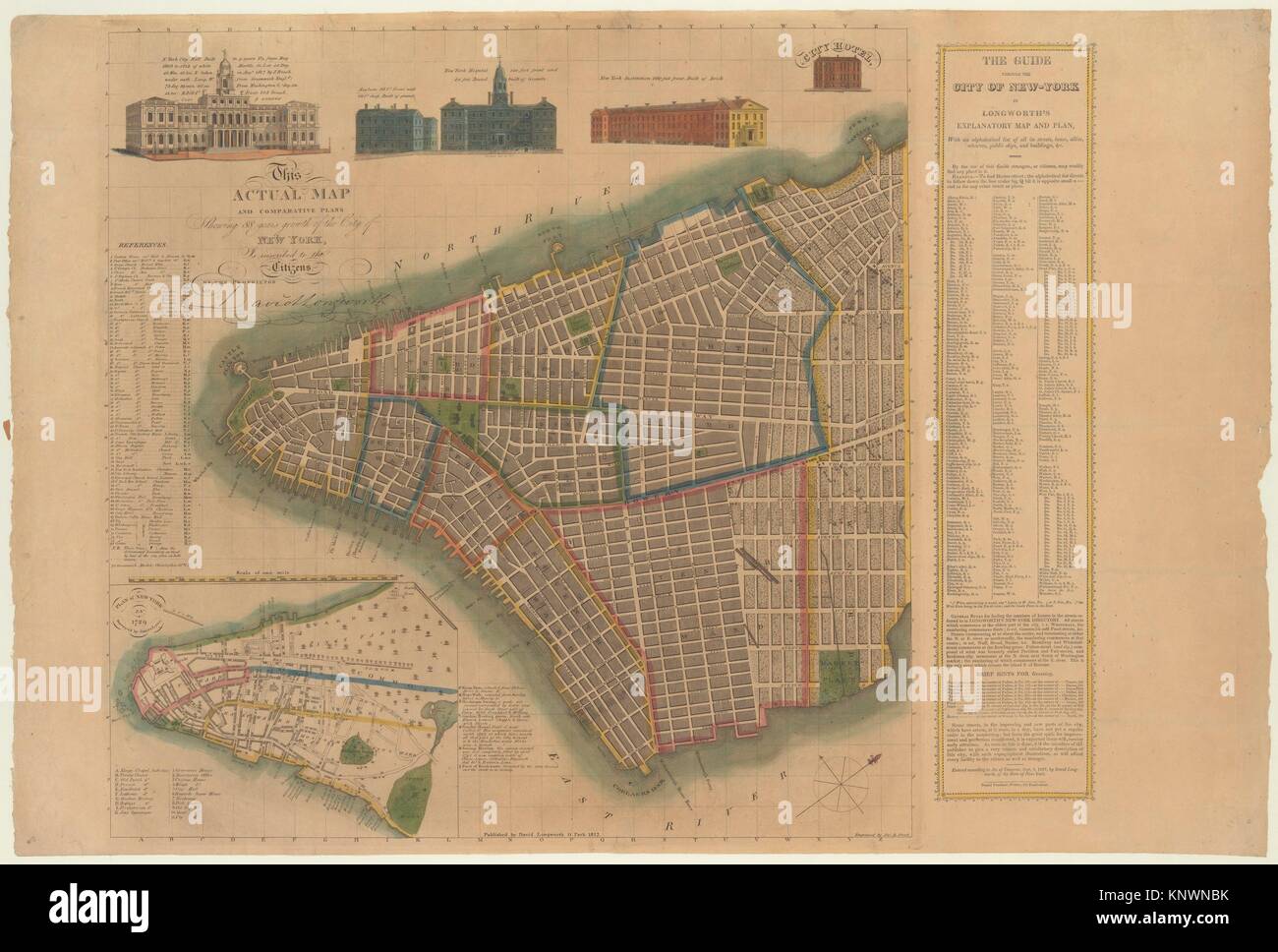 New york 1800s map hi-res stock photography and images - Alamy