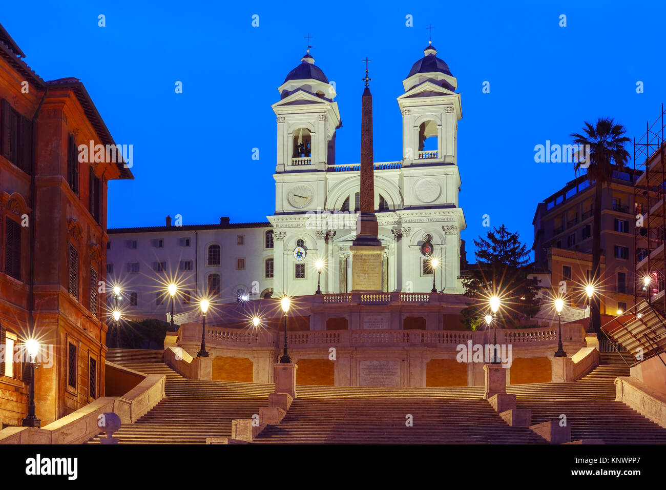 Spanish Steps at night, Rome, Italy Stock Photo - Alamy