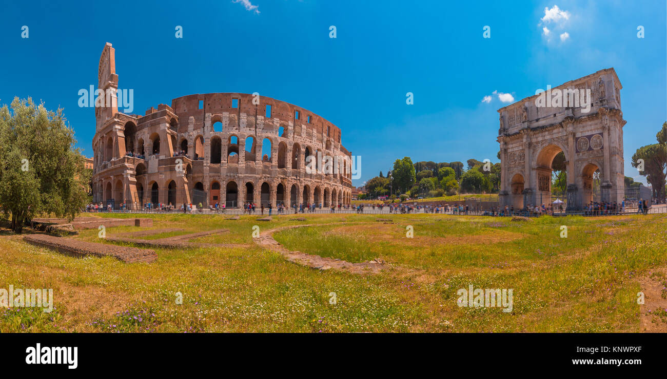 Arch titus coliseum rome hi-res stock photography and images - Alamy