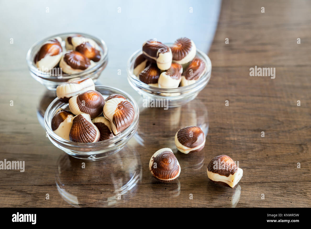 Belgian chocolates seashell hi-res stock photography and images - Alamy